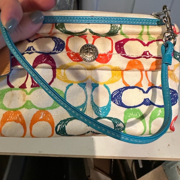 Coach | Bags | Brand New Coach Wristlet In Gorgeous Colors With ...